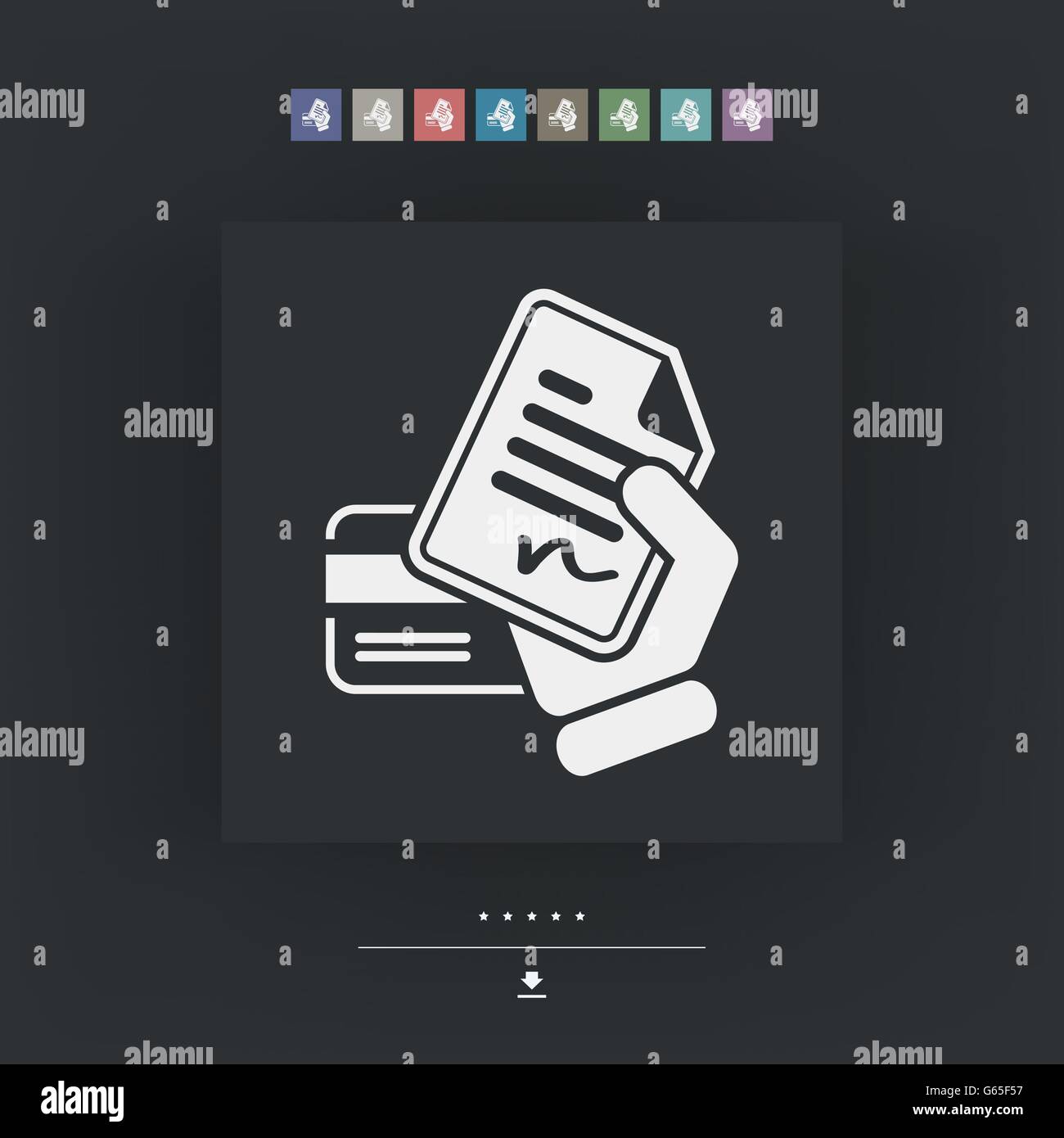 Bank account spending Stock Vector Images - Alamy