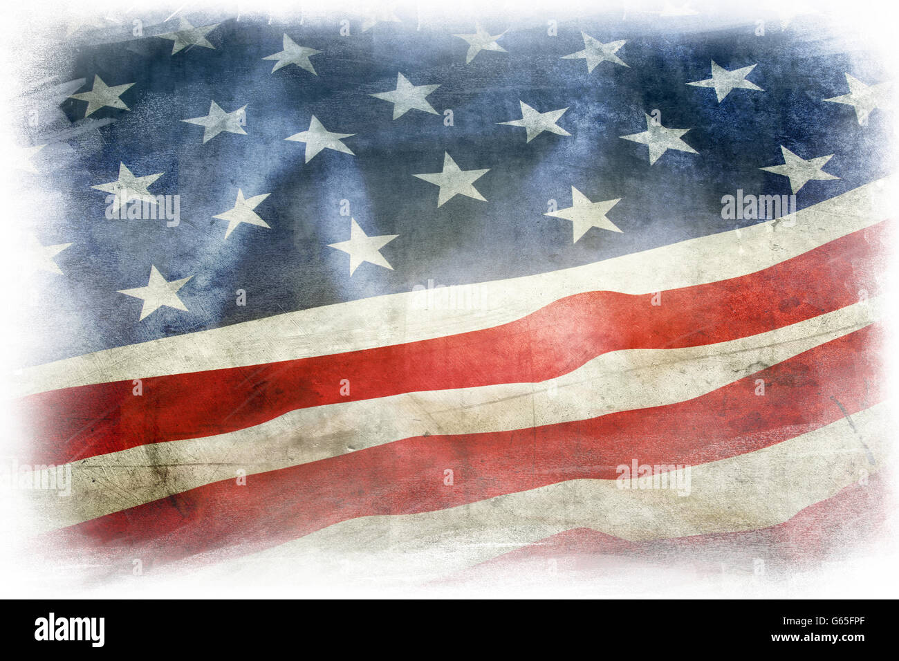 American flag on plain background Stock Photo - Alamy