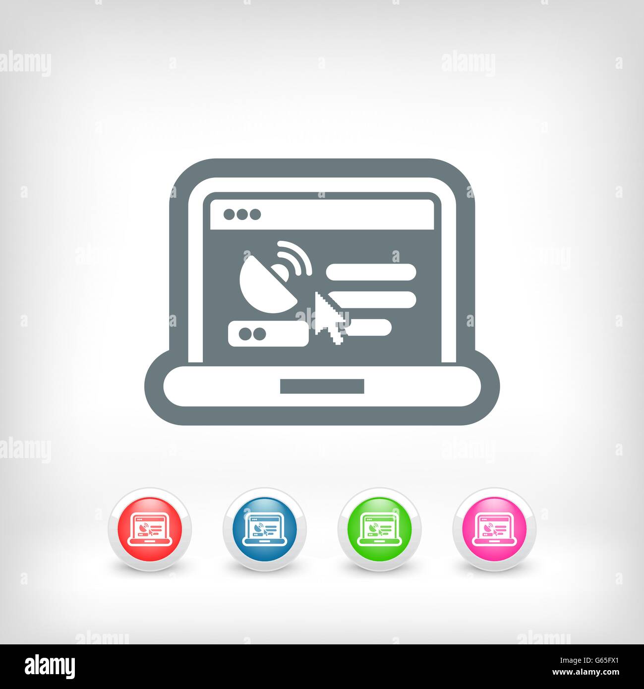 Pc antenna icon Stock Vector Images - Alamy