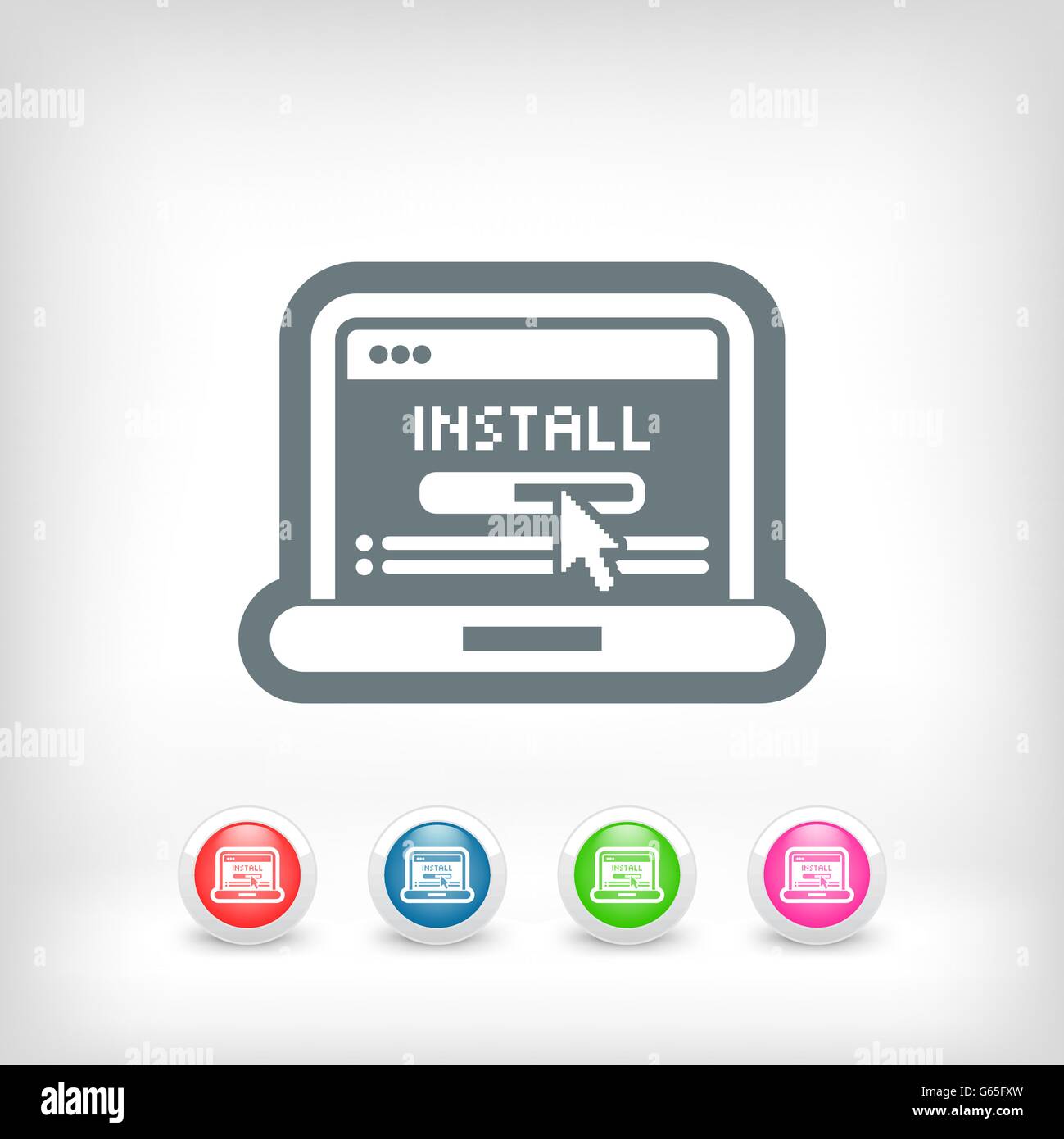 Install Stock Vector Images - Alamy