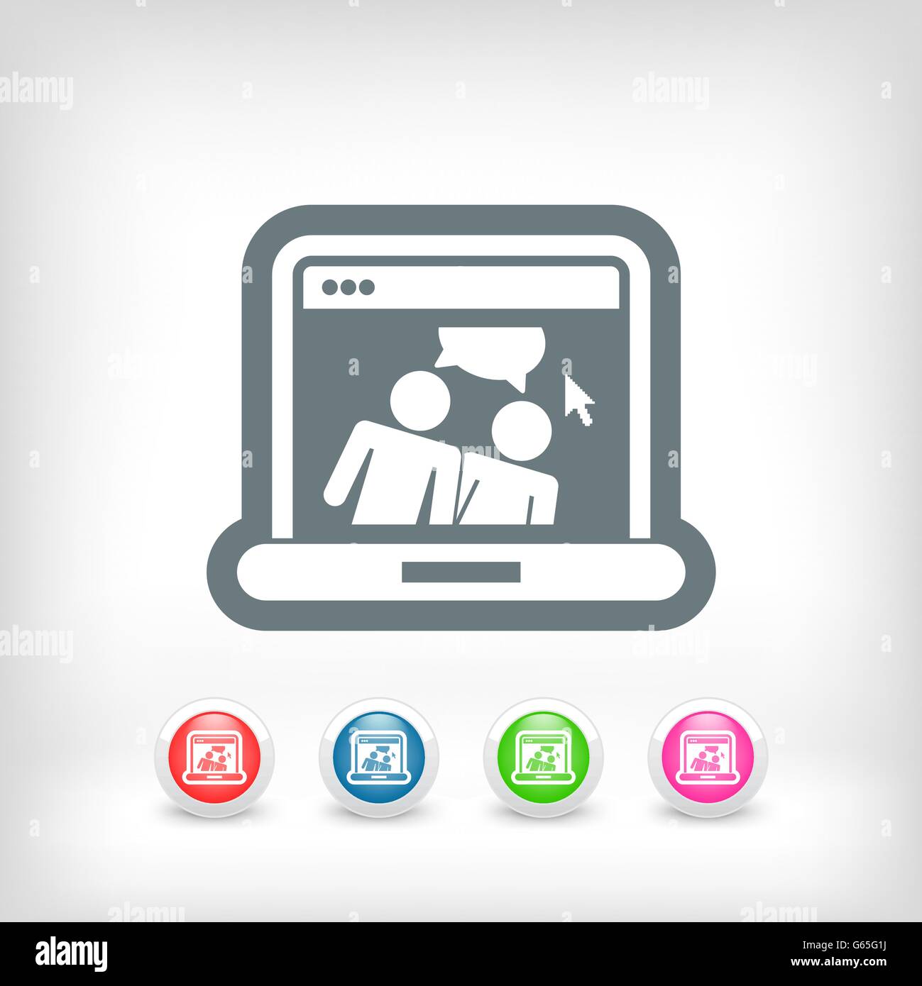 Web chat icon Stock Vector Image & Art - Alamy
