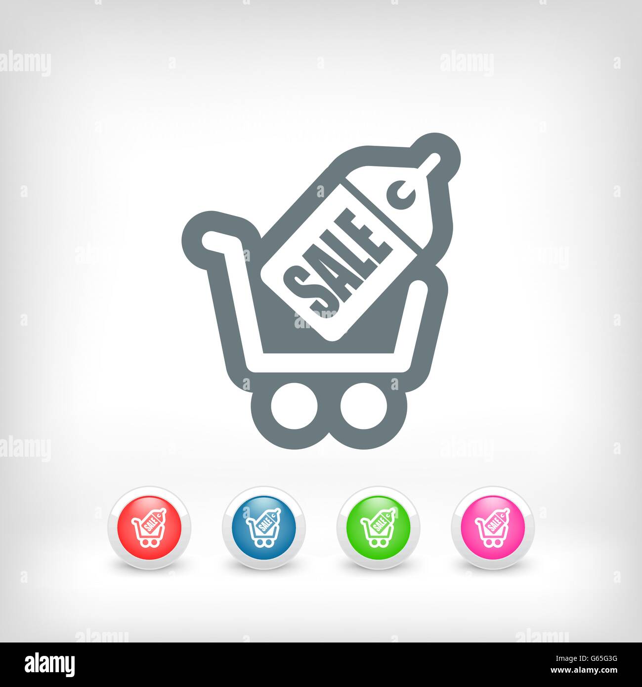 Sale cart icon hi-res stock photography and images - Alamy