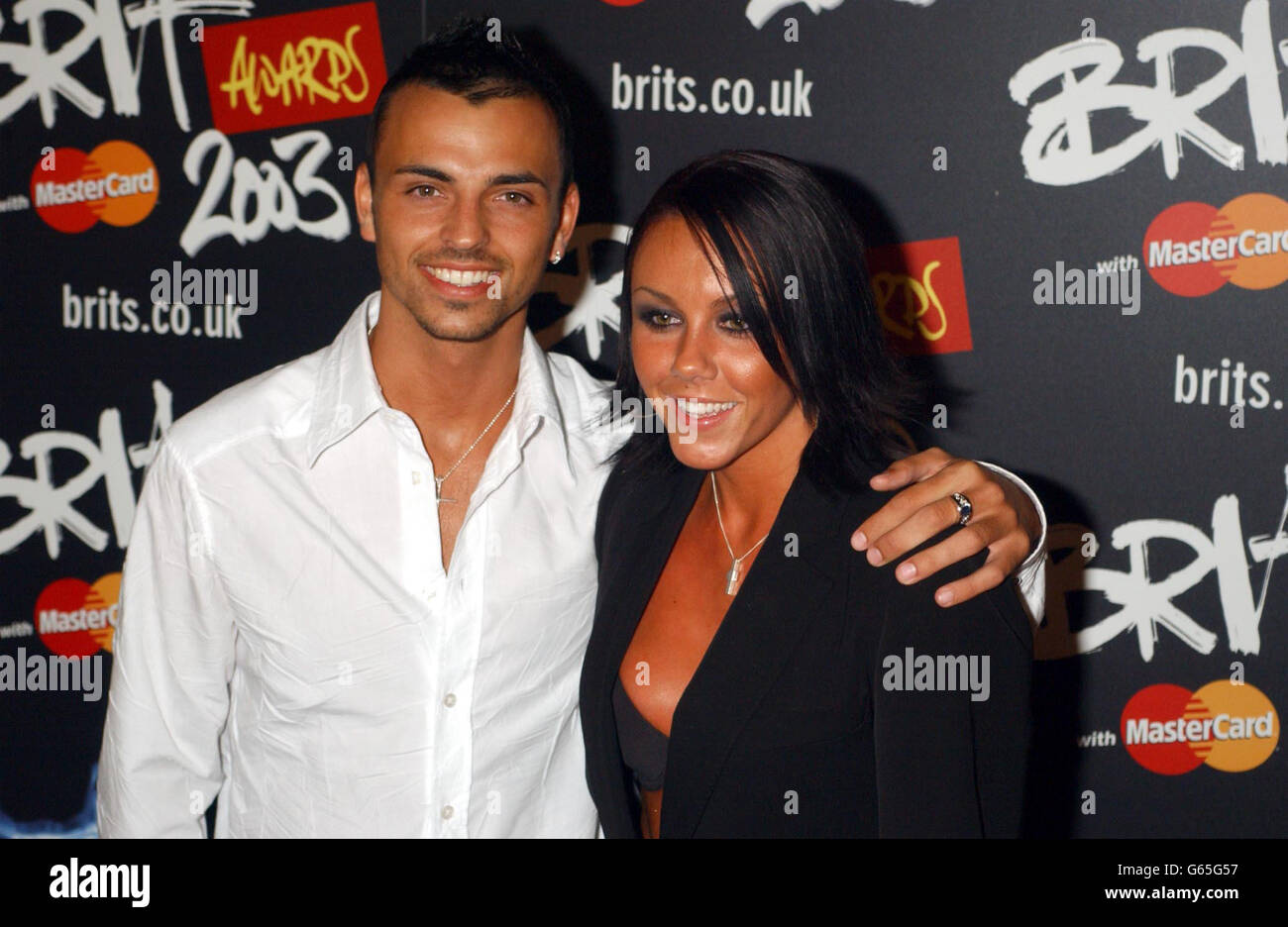 Michelle liberty andy scott lee 3sl arriving launch brit 2003 hi-res ...