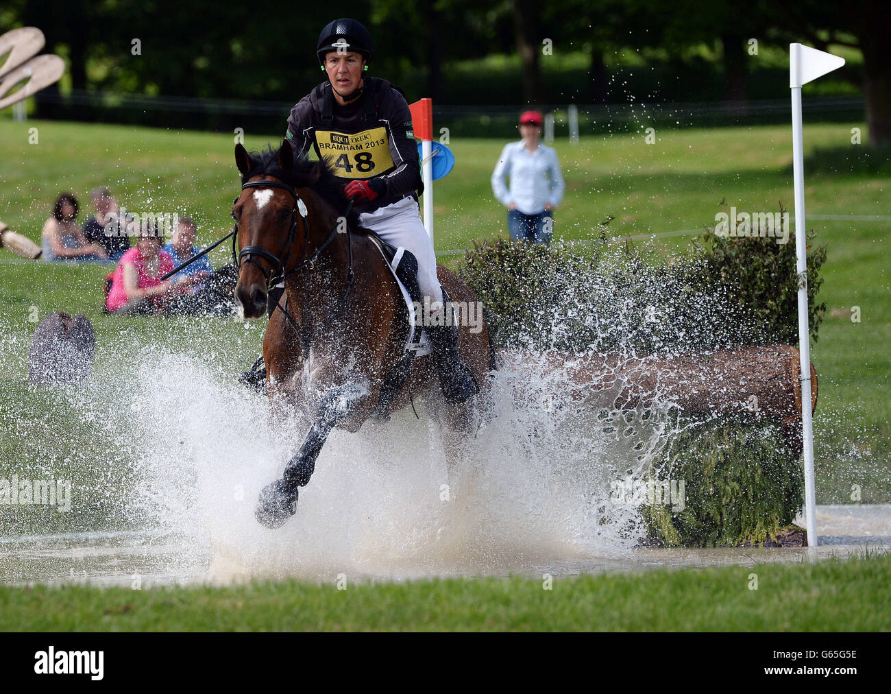 Alexander Peternell on AP Not Landing jumps one of the water fences ...