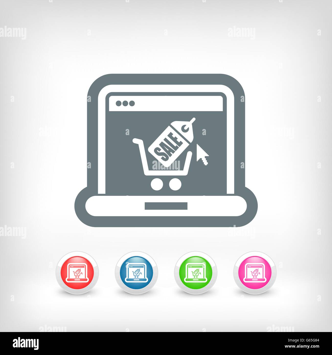 Buy online icon hi-res stock photography and images - Alamy
