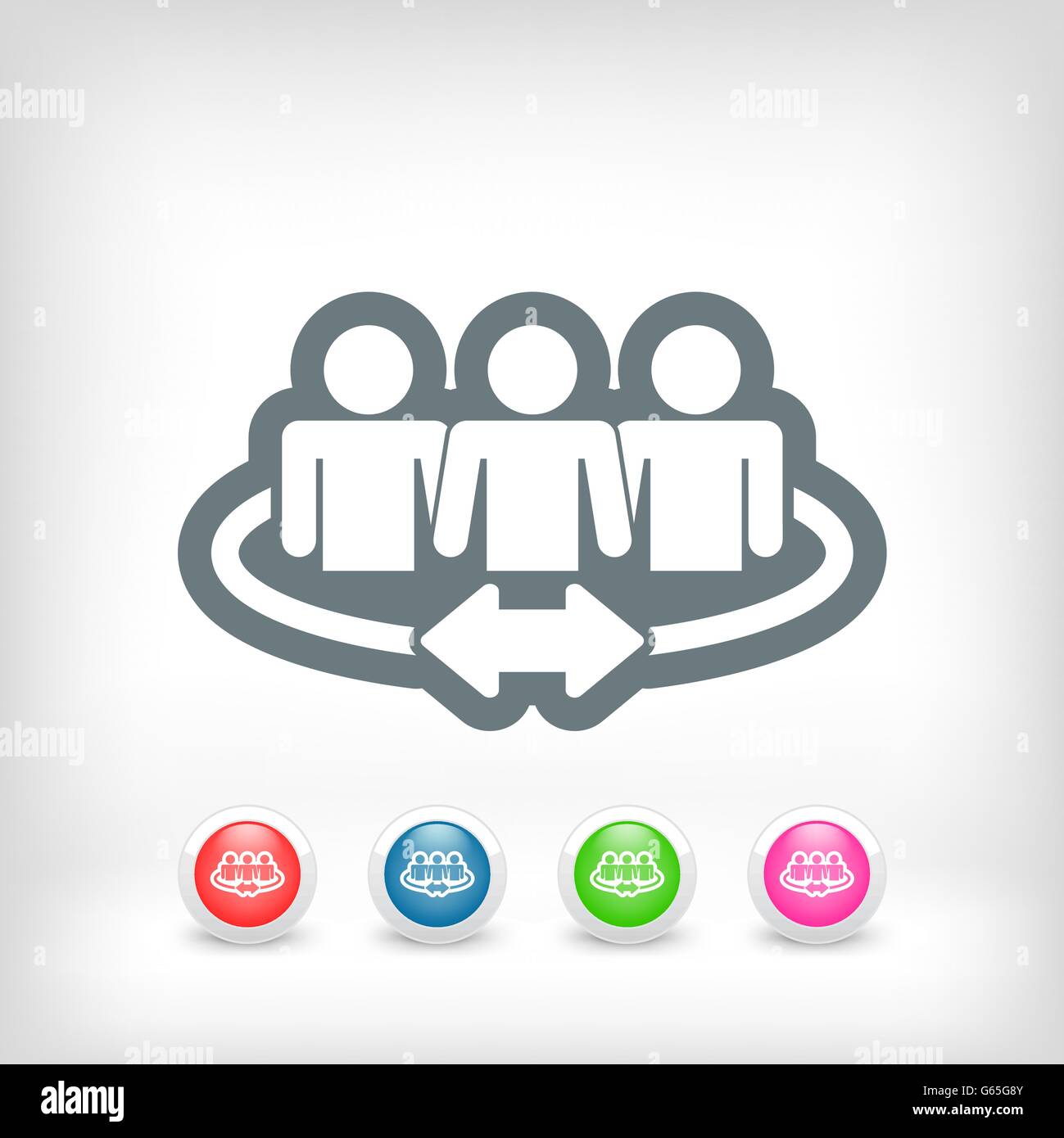 Team of connected people Stock Vector Image & Art - Alamy