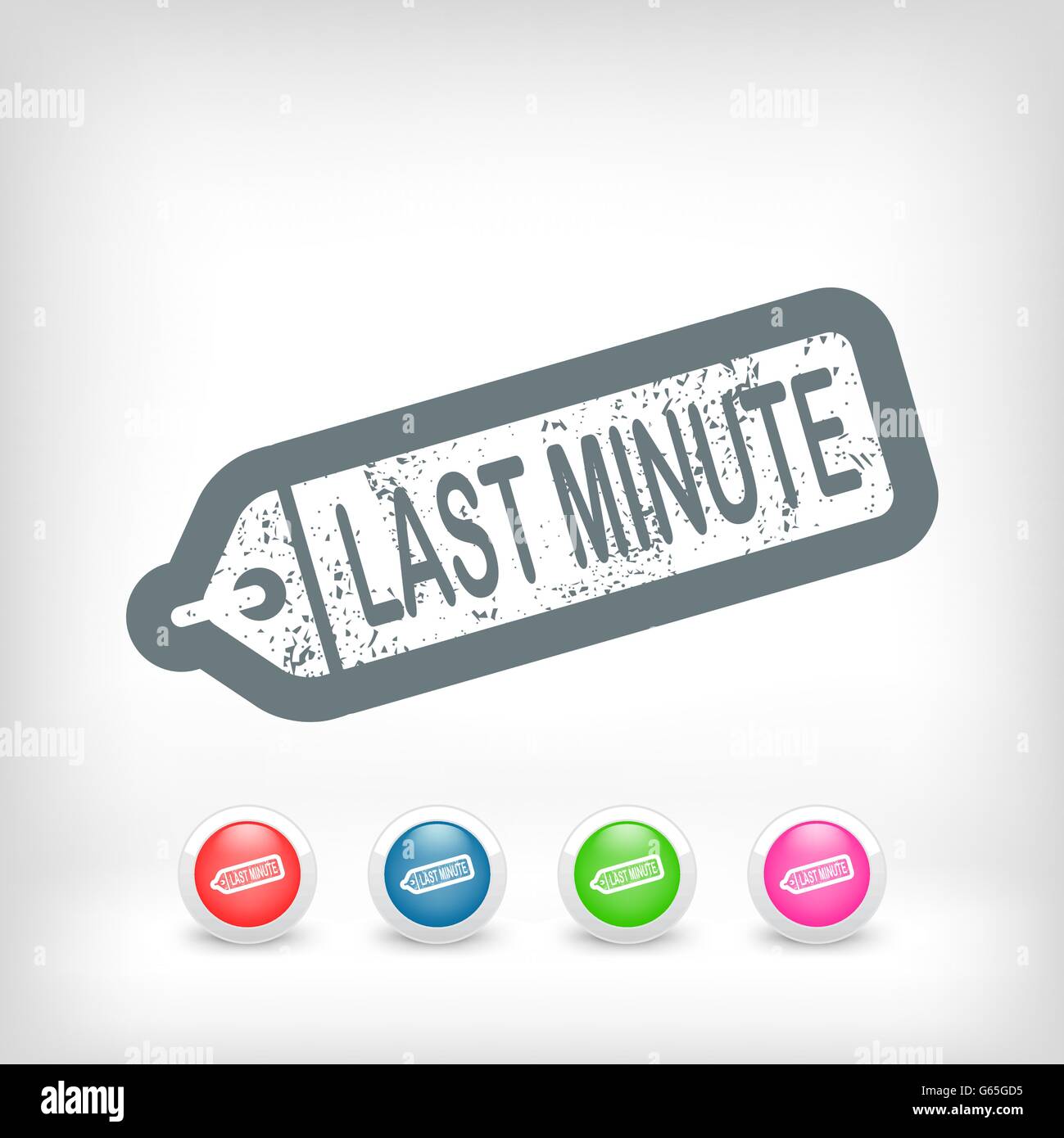 Last minute label Stock Vector Image & Art - Alamy