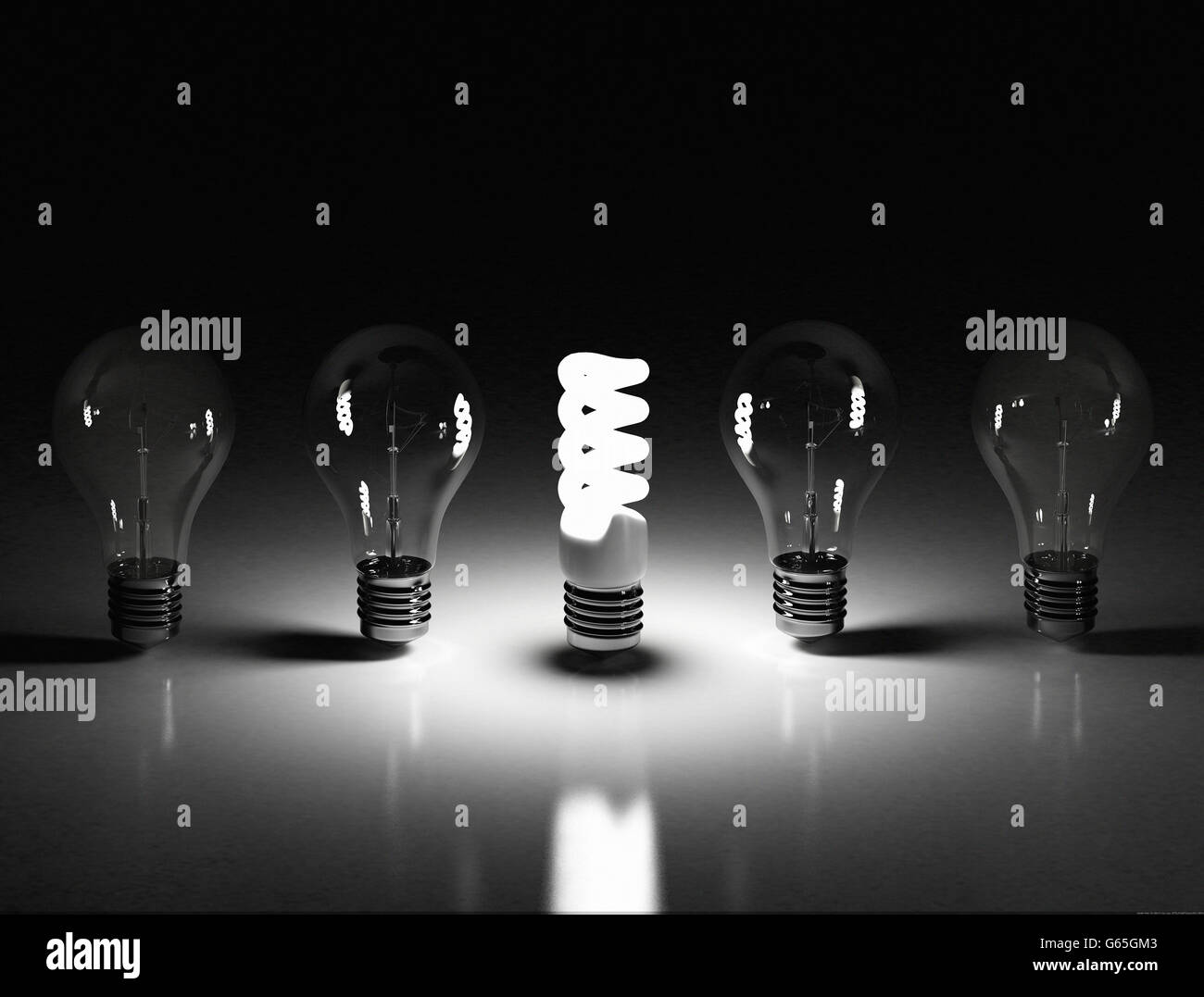 Eco energy saving light bulb Stock Photo - Alamy