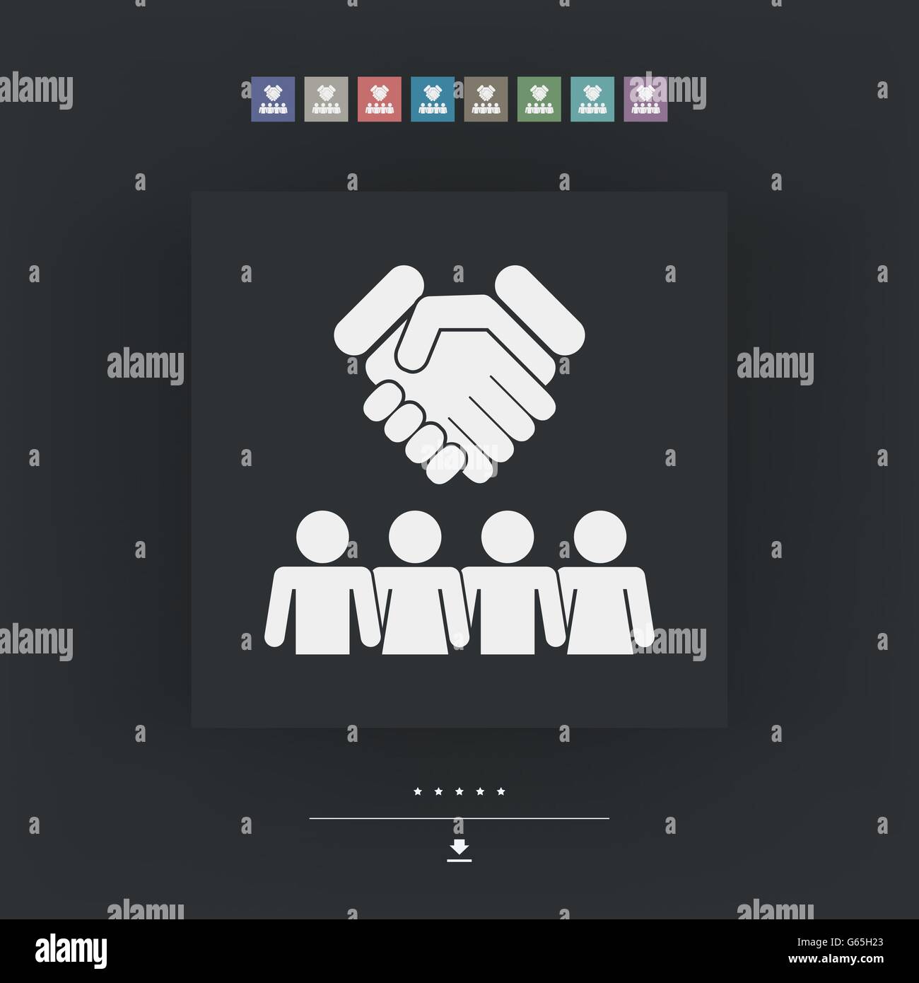 Group agreement icon Stock Vector Image & Art - Alamy