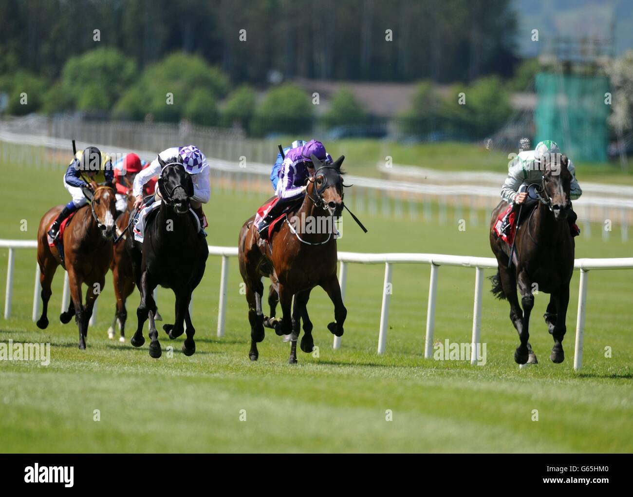 Jockey Wayne Lordan rides Royal Empress (right) to victory in the Irish ...