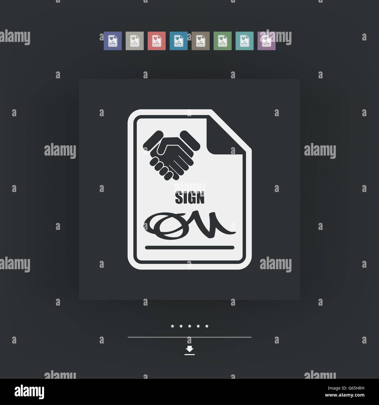 Sign on agreement document Stock Vector Image & Art - Alamy