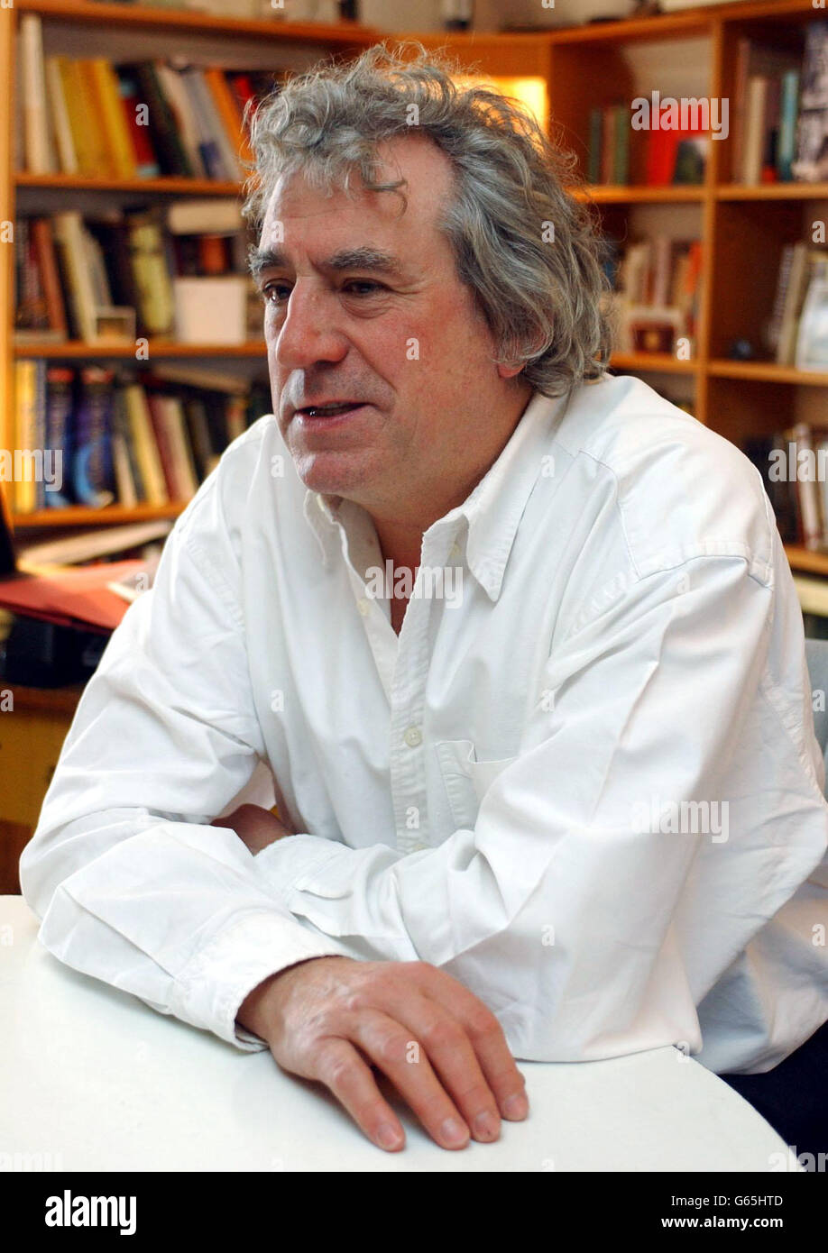 Writer film director terry jones at his south london home hi-res stock ...