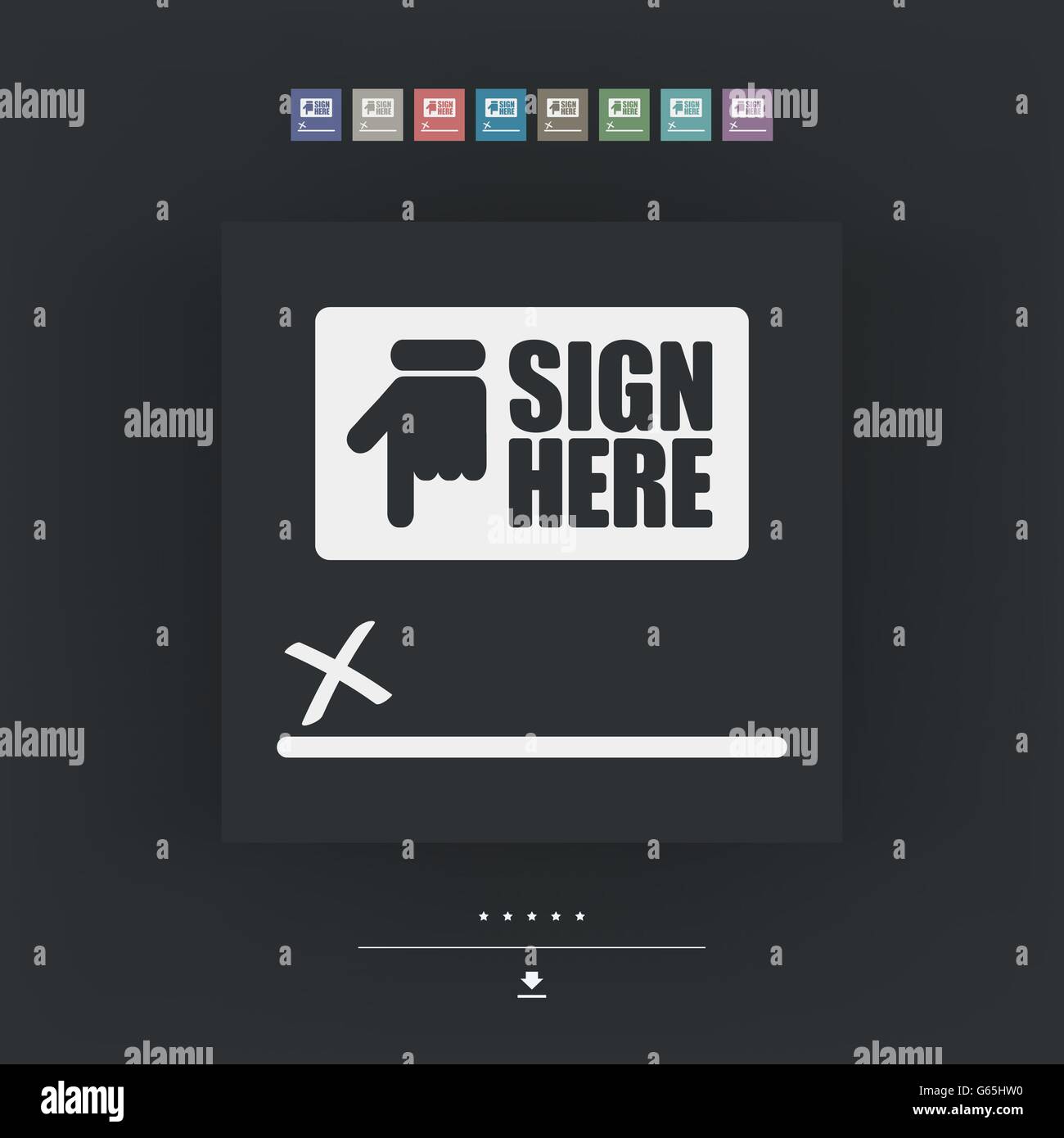 Sign on document Stock Vector Image & Art - Alamy