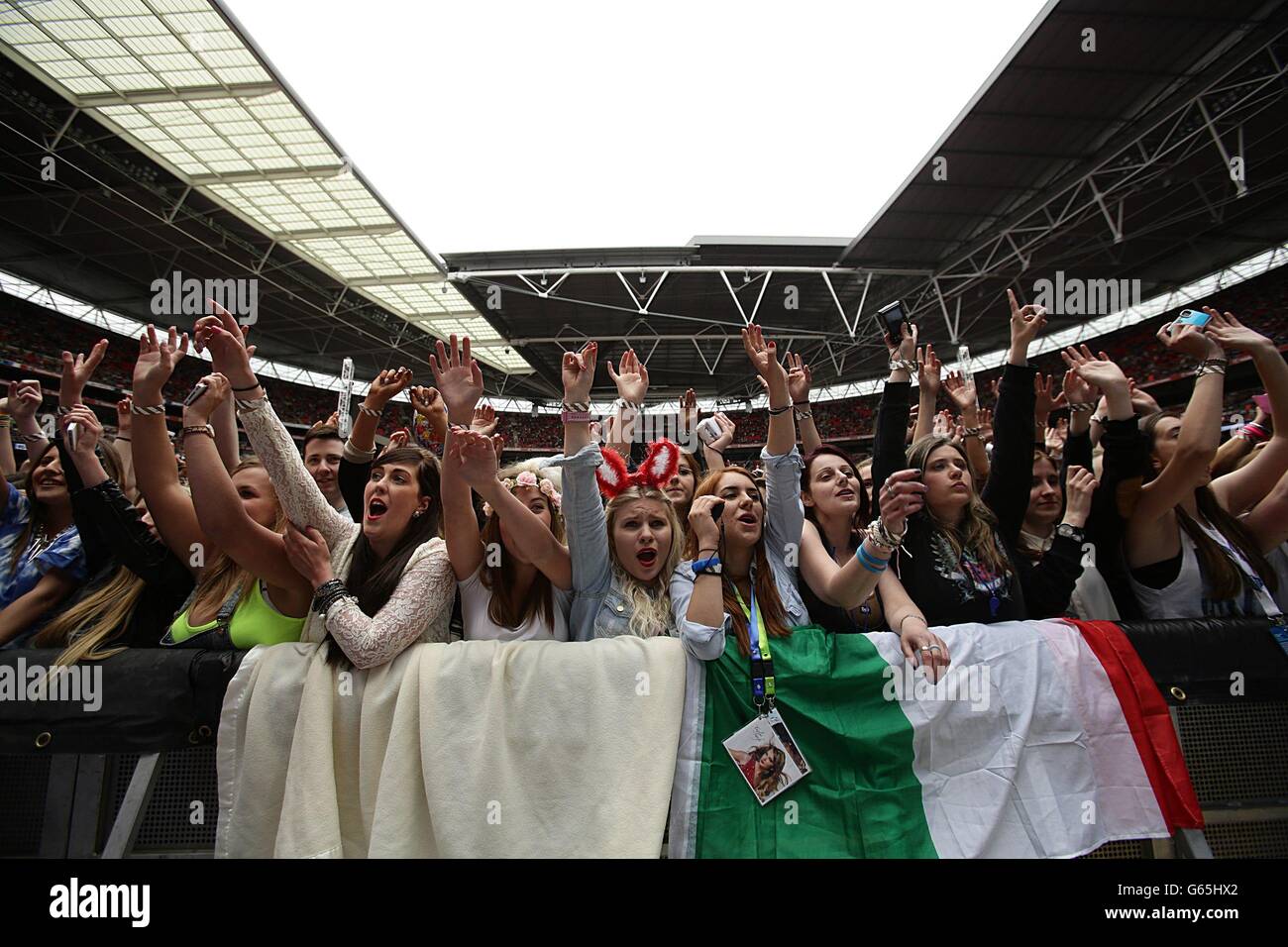 Capital FM Summertime Ball - London. A view of the crowd at the Capital ...