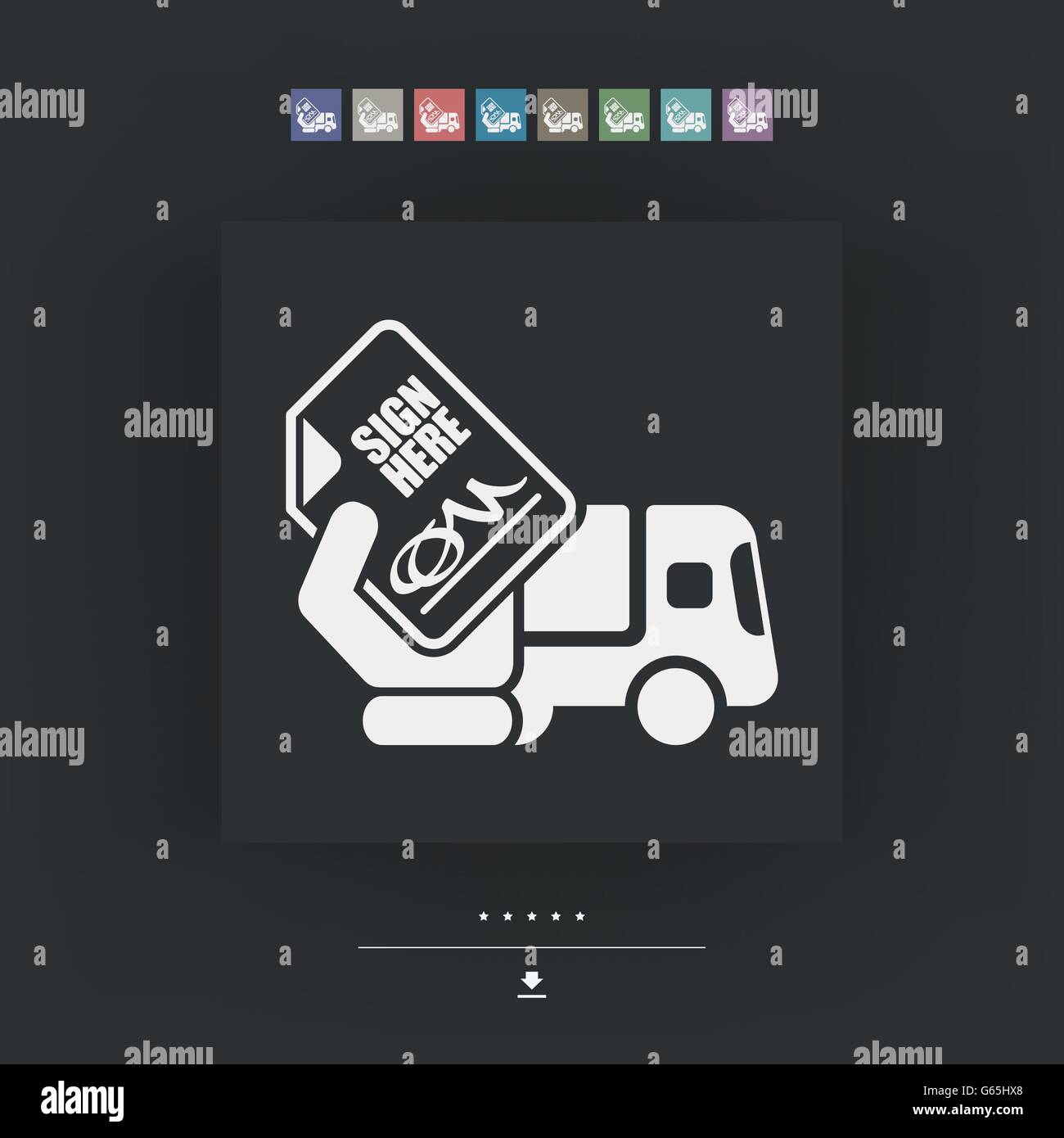 Delivery note Stock Vector Images - Alamy