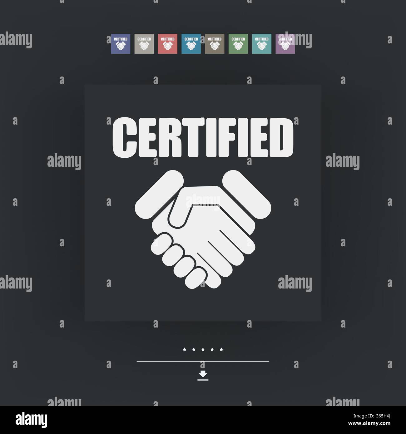 Certify certified Stock Vector Images - Alamy