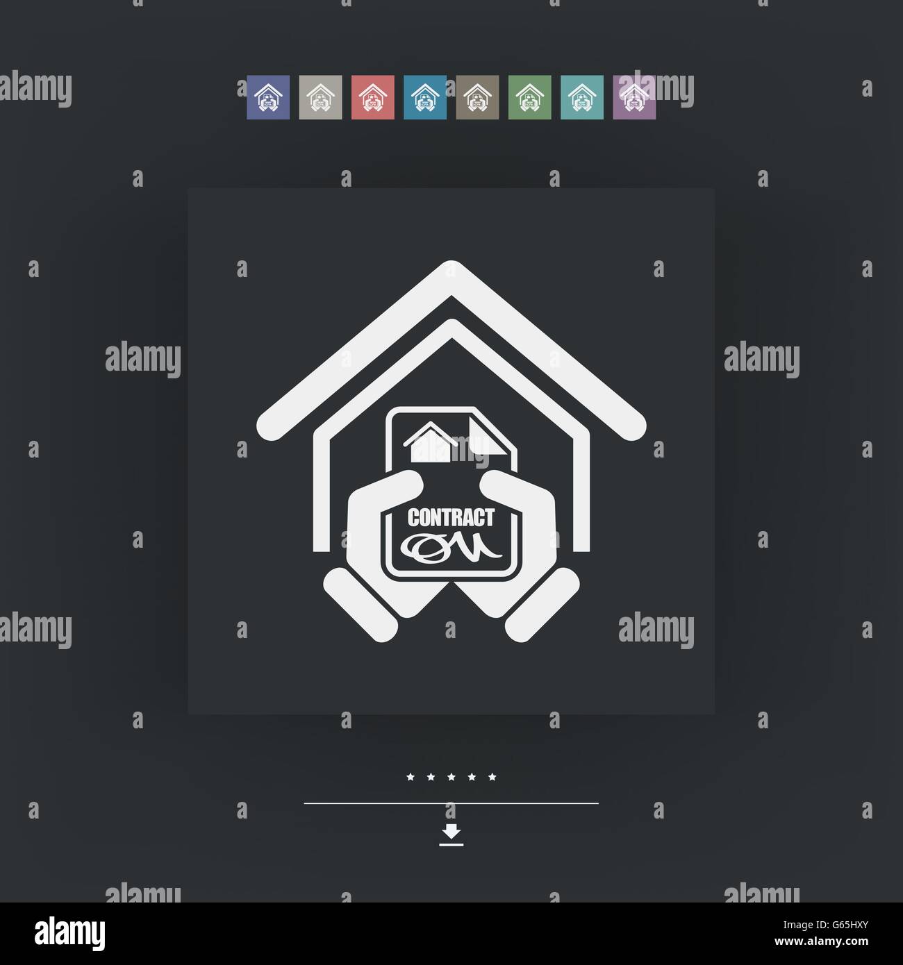 House contract icon Stock Vector Image & Art - Alamy