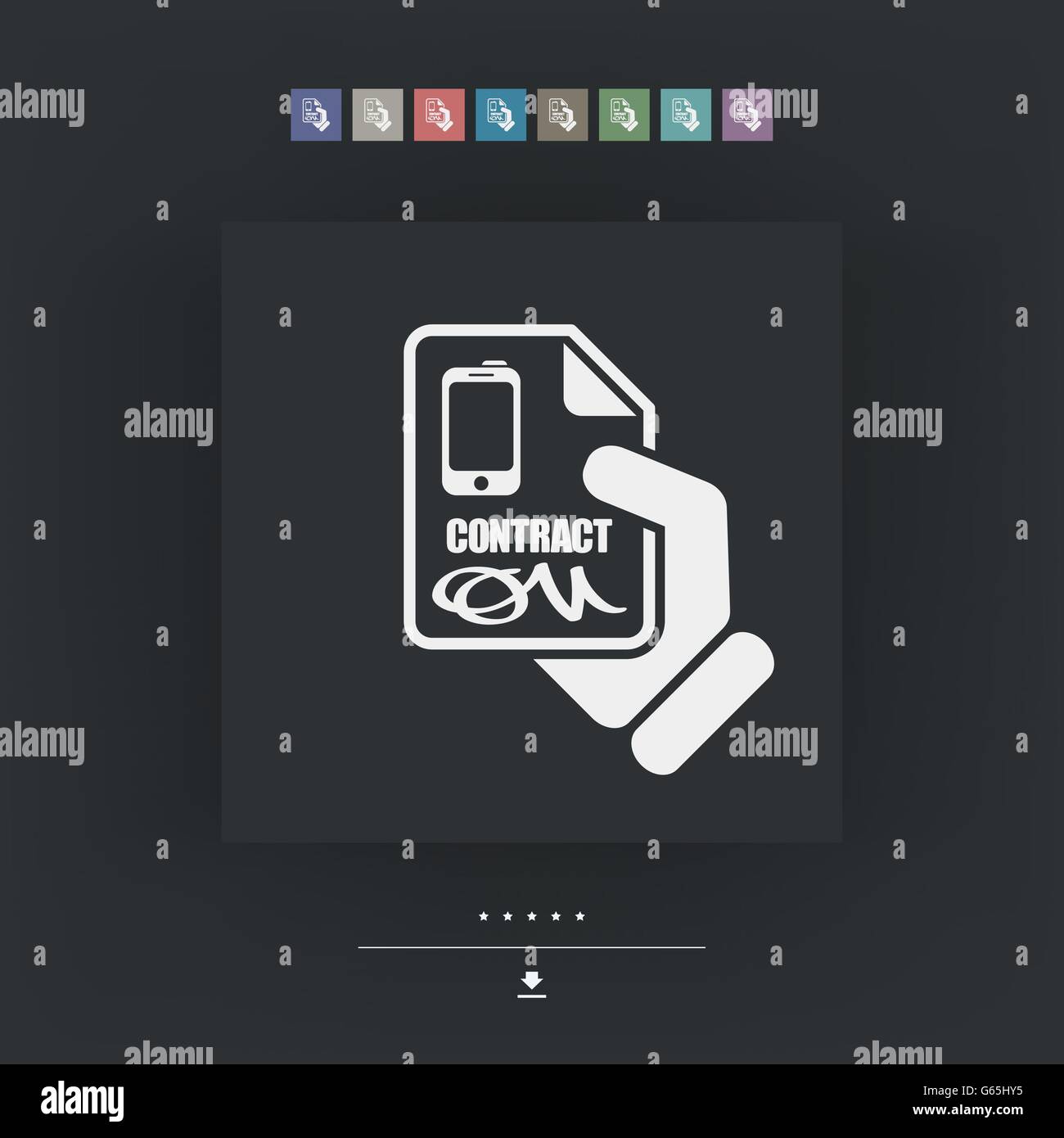 Contract papers Stock Vector Images - Alamy