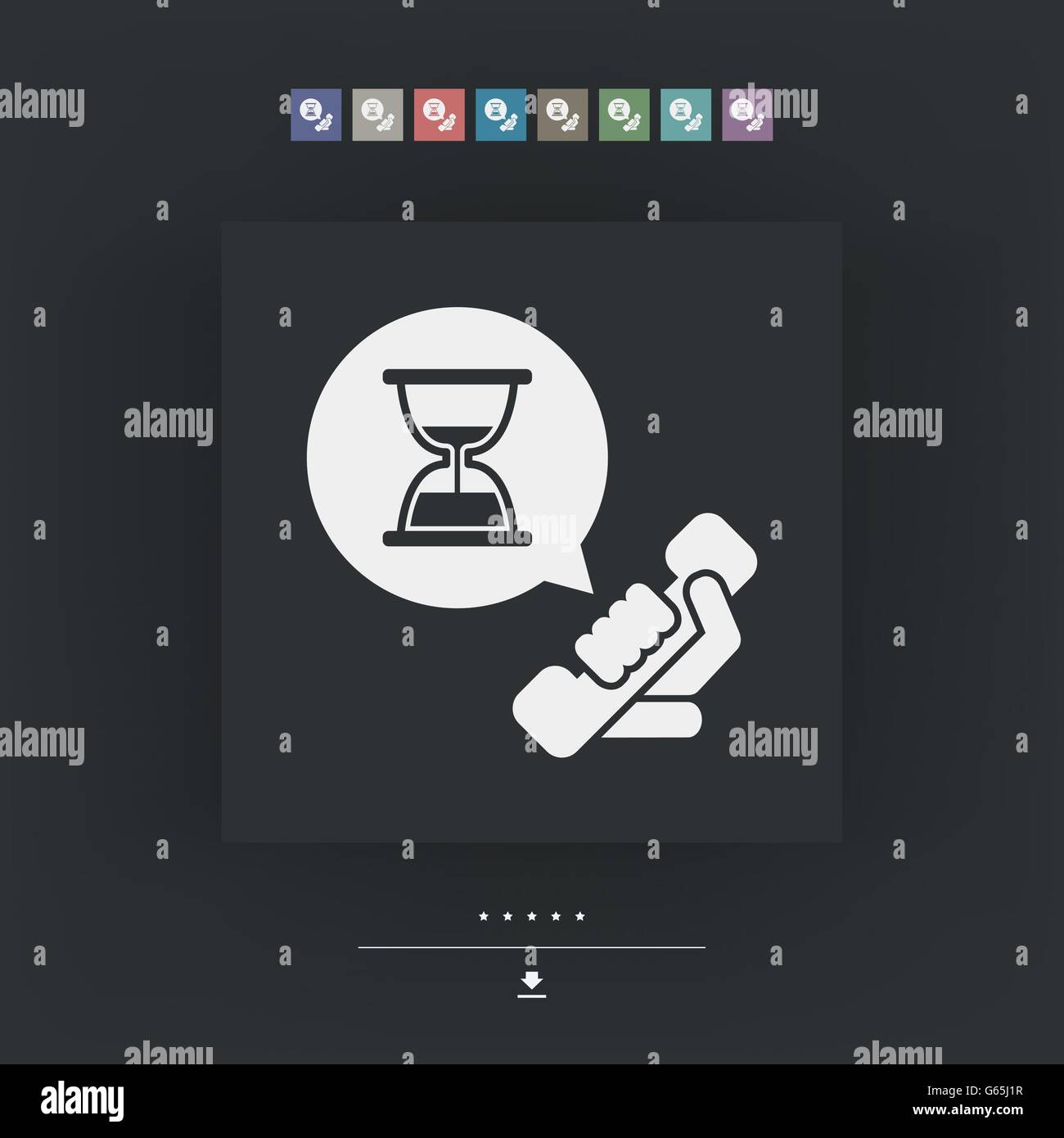 Call wait Stock Vector Images - Alamy