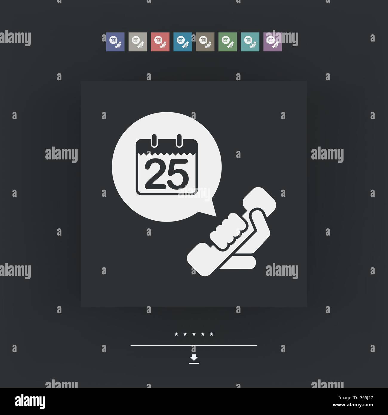 Phone call to agree date Stock Vector Image & Art - Alamy