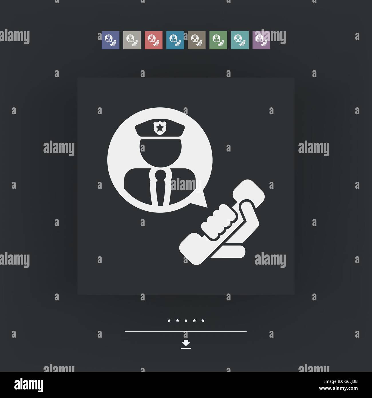 Call police Stock Vector Images - Alamy