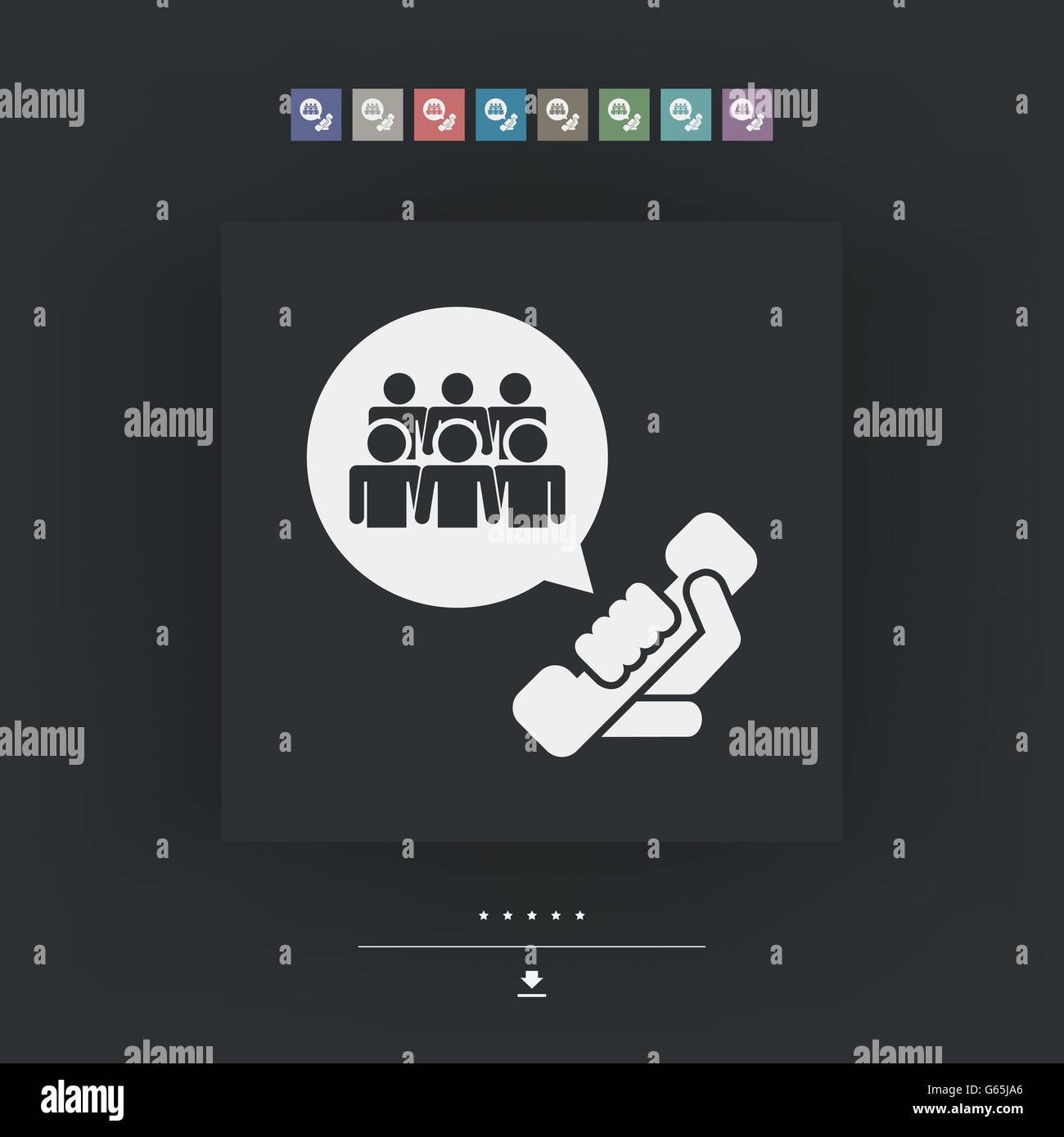 Telephone group icon Stock Vector Image & Art - Alamy