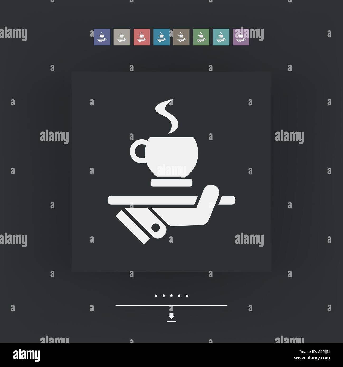 Coffee tray Stock Vector Images - Alamy