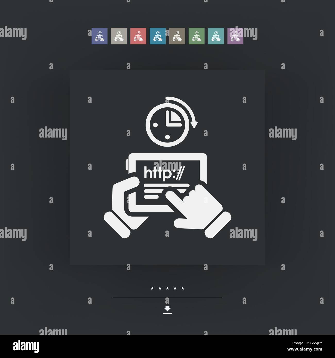 Time monitor Stock Vector Images - Alamy