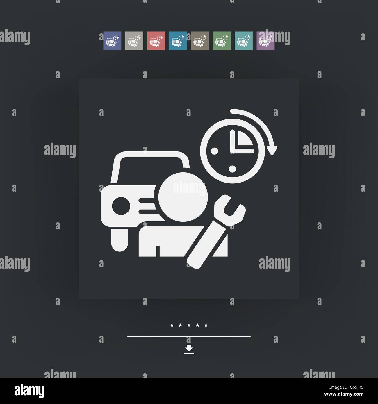 Mechanic roadside repair Stock Vector Images - Alamy