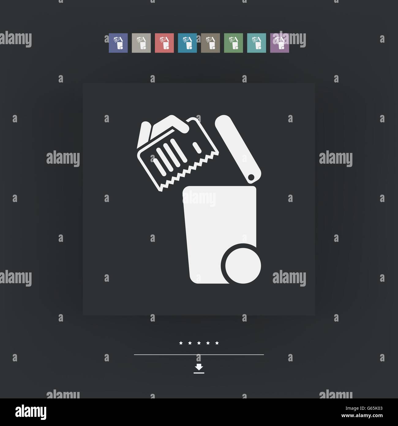 Separate waste collection icon Stock Vector Image & Art - Alamy