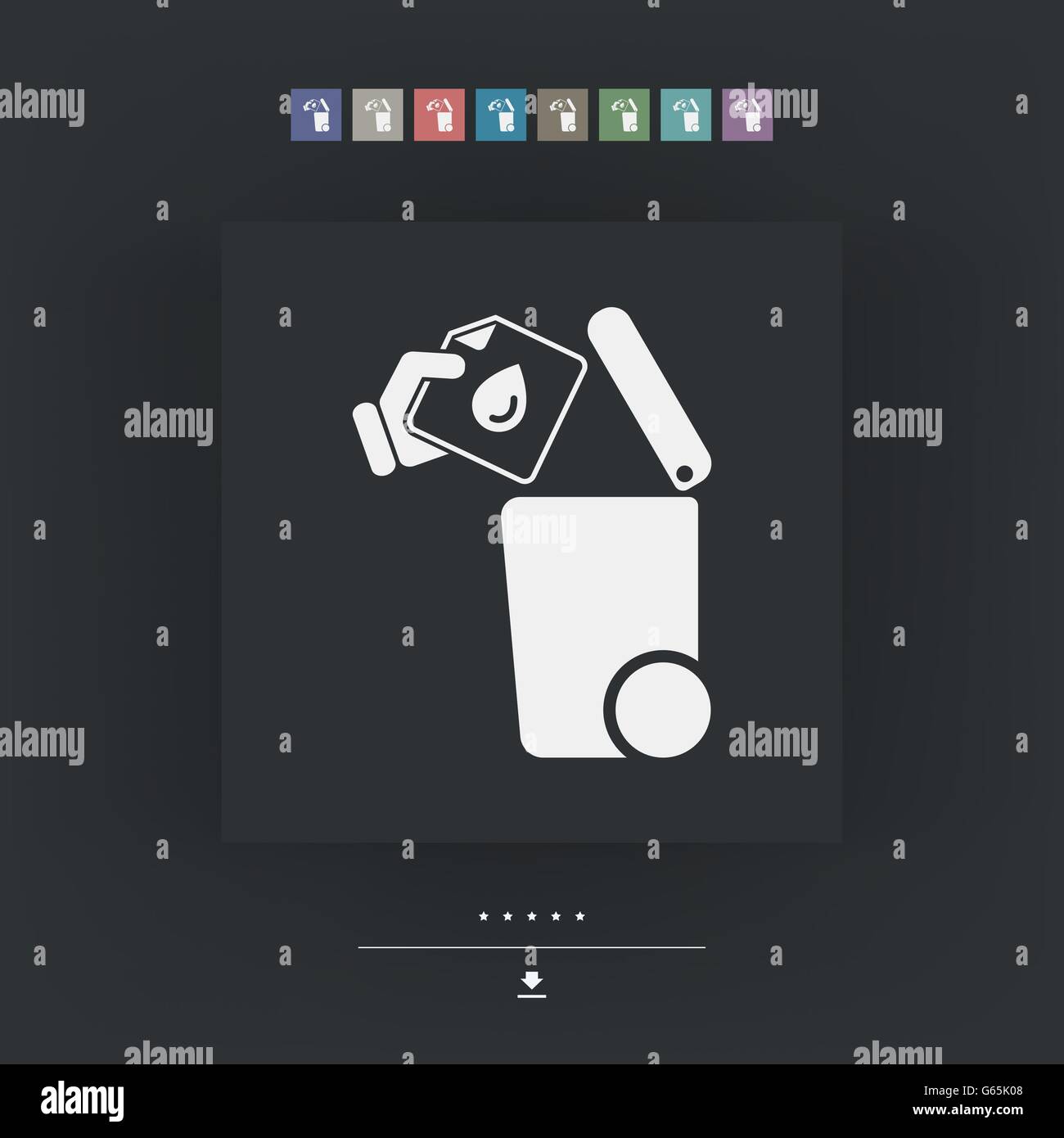 Separate waste collection icon Stock Vector Images - Alamy