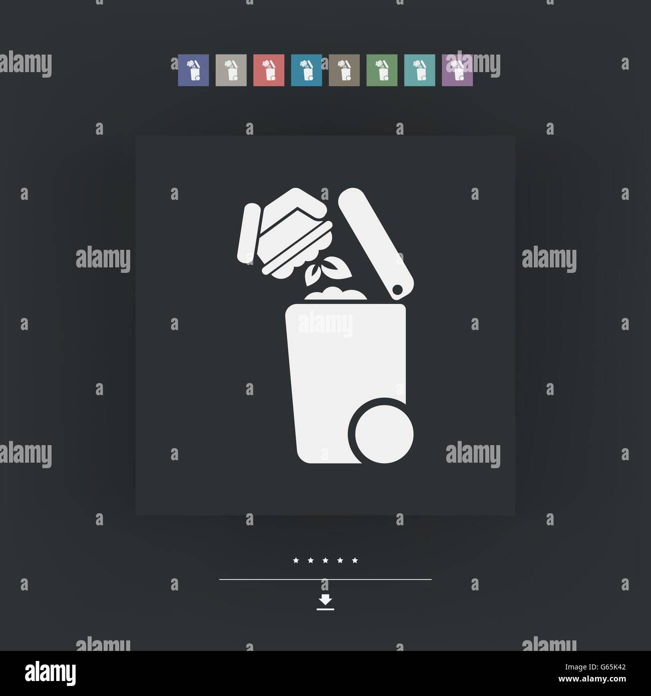 Separate waste collection icon Stock Vector Image & Art - Alamy