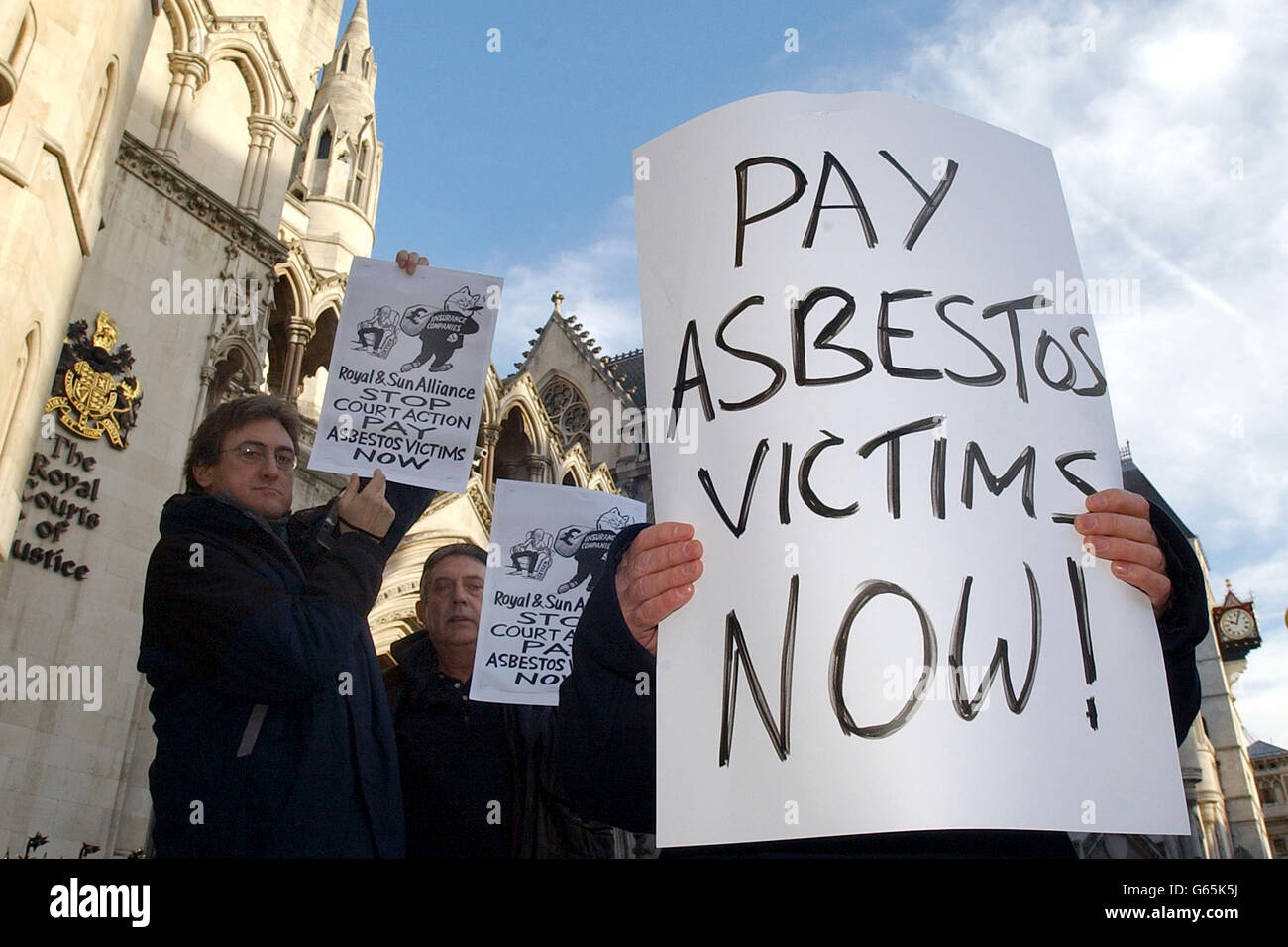 Asbestos Victims Protest Stock Photo - Alamy