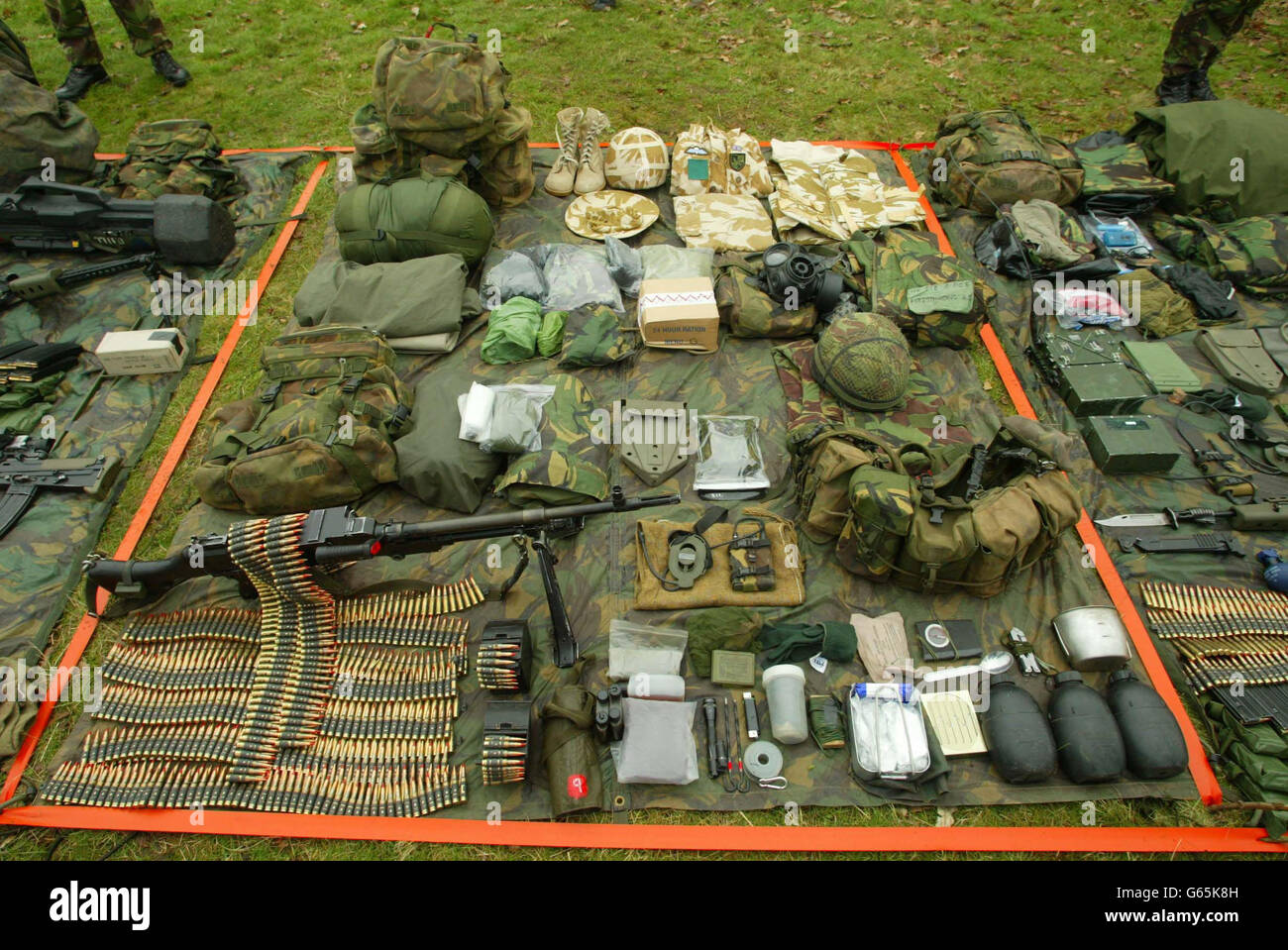 Kit for paratroopers from the 3rd Battalion at barracks in Colchester ...
