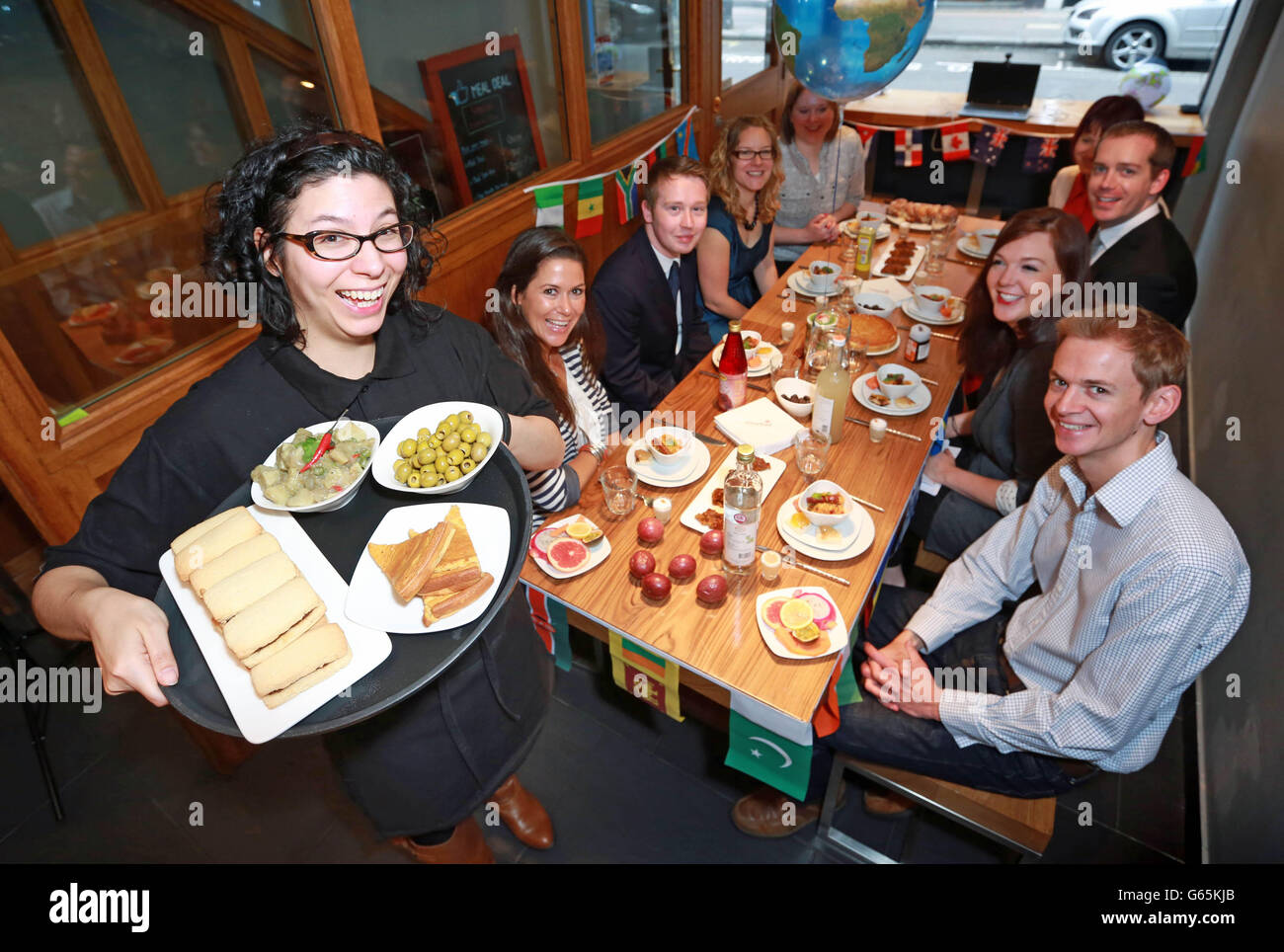 Longest Tasting Menu record attempt Stock Photo - Alamy