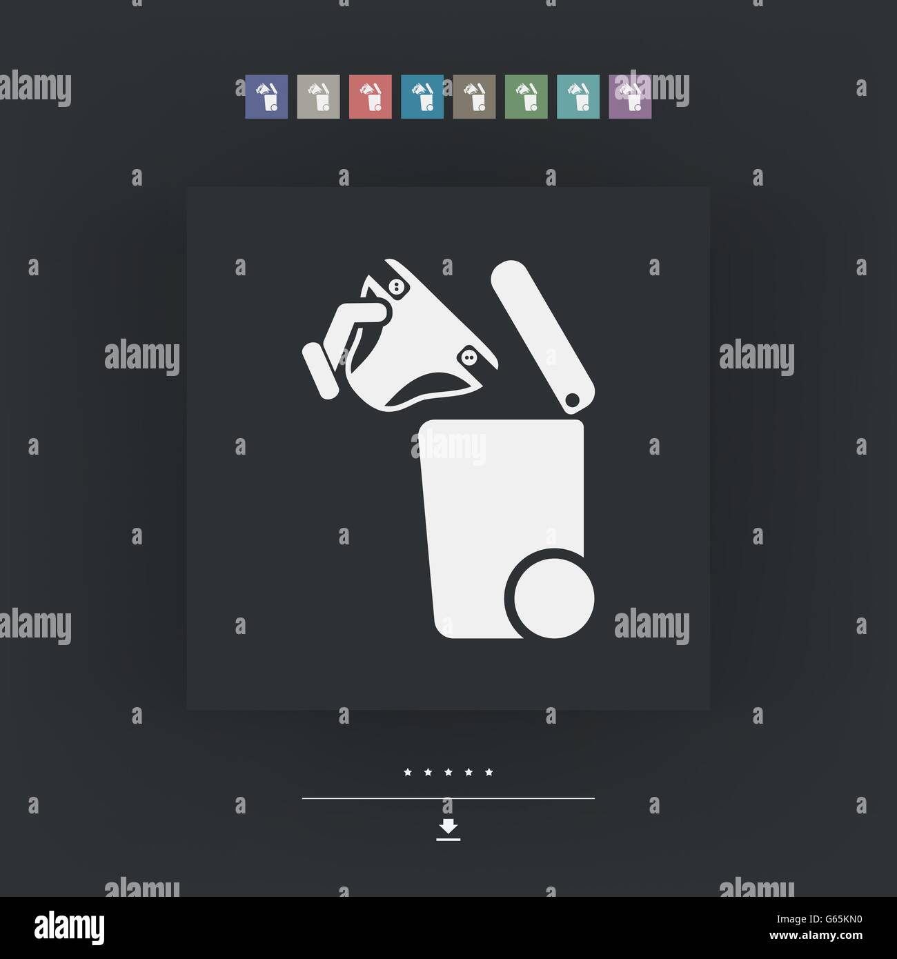 Separate waste collection icon Stock Vector Image & Art - Alamy
