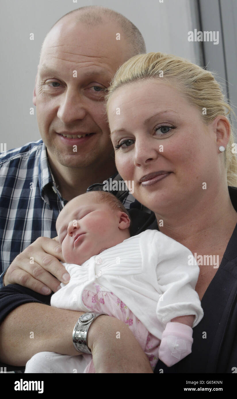 First Baby Conceived Using New Ivf Technique High Resolution Stock ...