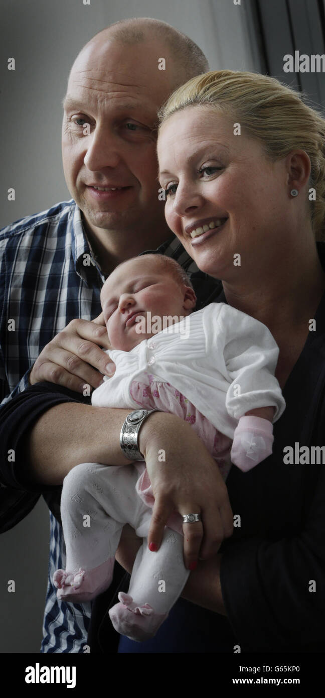 Baby Eva, the first baby conceived using new IVF technique, the Early ...