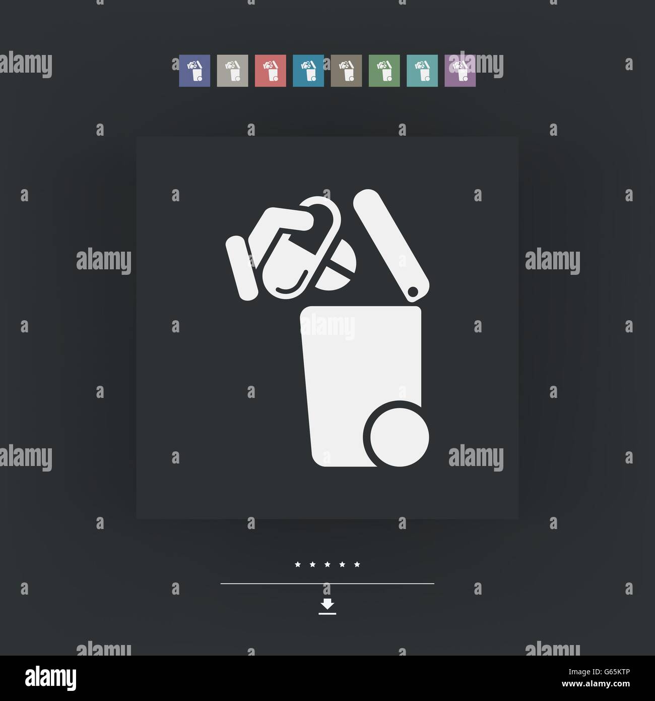 Separate waste collection icon Stock Vector Image & Art - Alamy