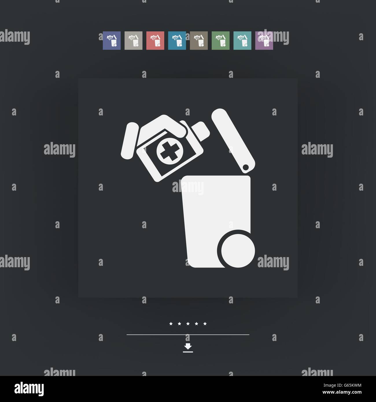 Separate waste collection icon Stock Vector Image & Art - Alamy