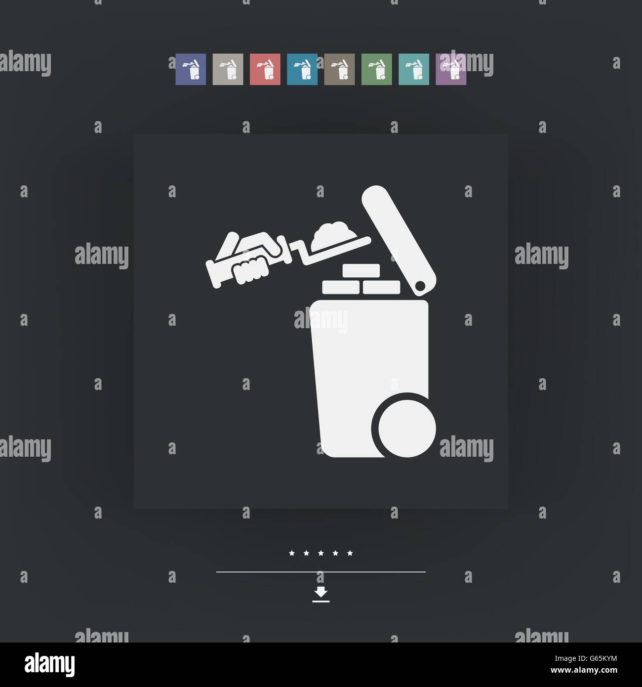 Separate waste collection icon Stock Vector Image & Art - Alamy
