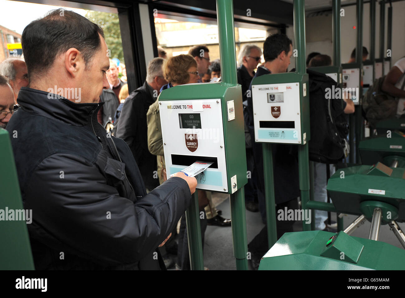Ticket scanners hi-res stock photography and images - Alamy