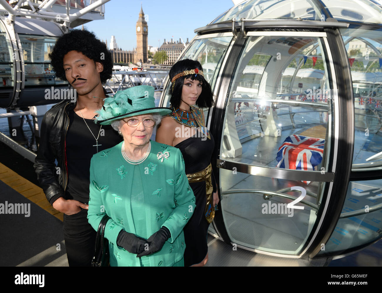 London Eye Coronation Capsule naming Stock Photo - Alamy
