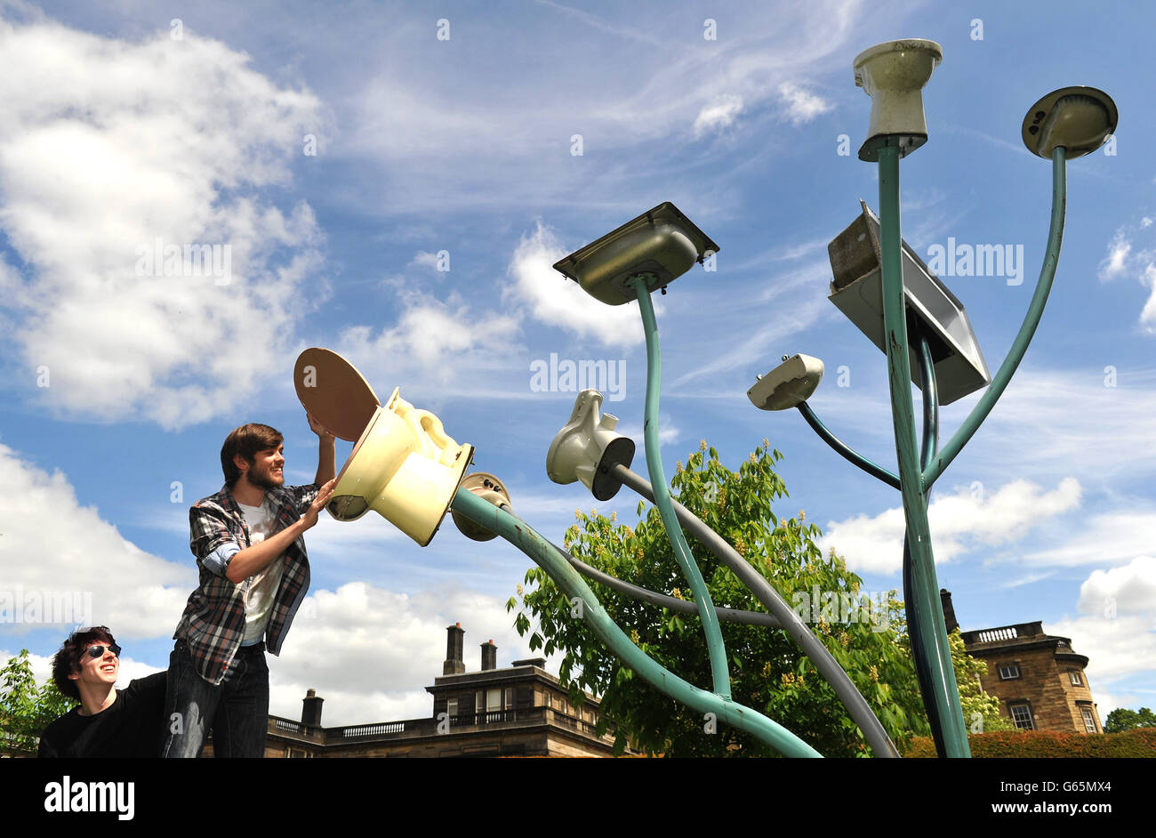 Adam Gourlay and Robert Sutherland (left) look at the Trees (from ...