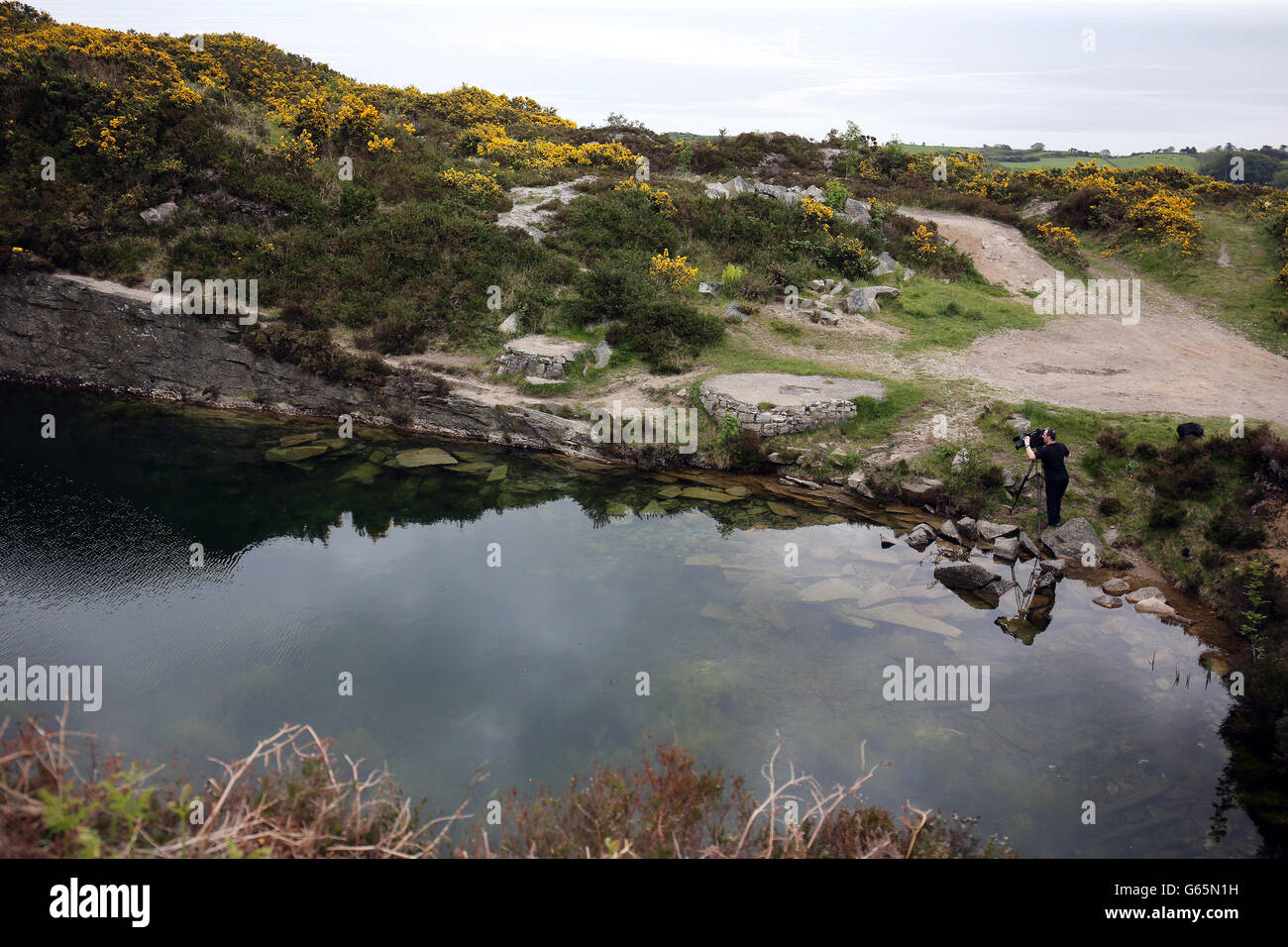 The remote disused quarry in rural Co Down, Northern Ireland, where ...