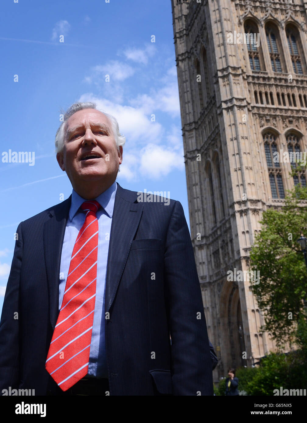 Former cabinet secretary Peter Hain outside the Houses of Parliament in ...