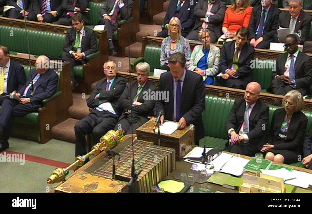Cameron's statements to MPs Stock Photo - Alamy