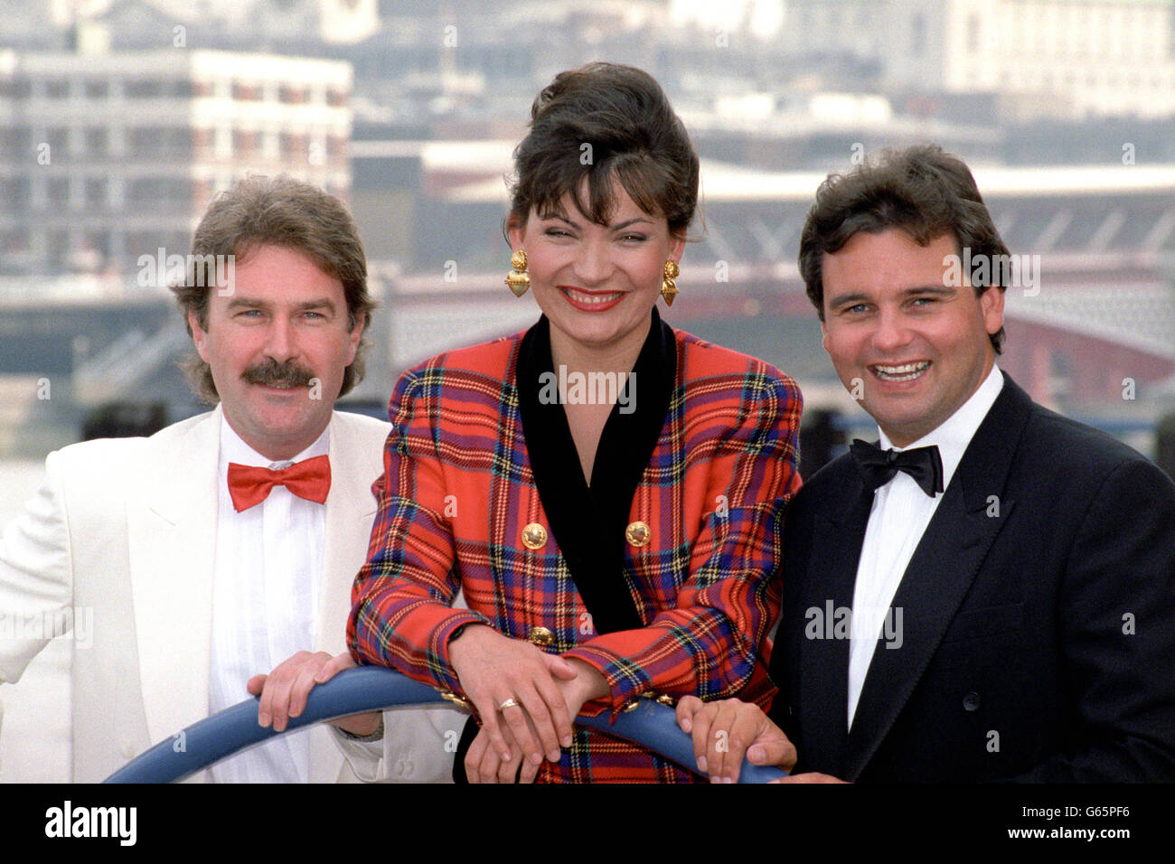GMTV presenters, Michael Wilson, Eamonn Holmes and Lorraine Kelly ...