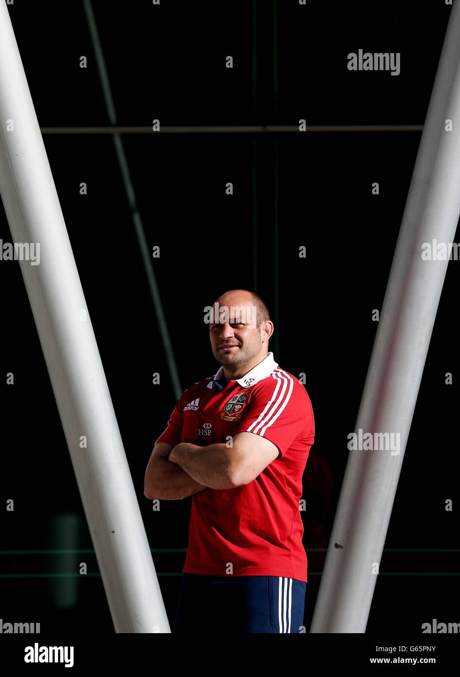 Rory Best poses for a picture during the press conference at the ...