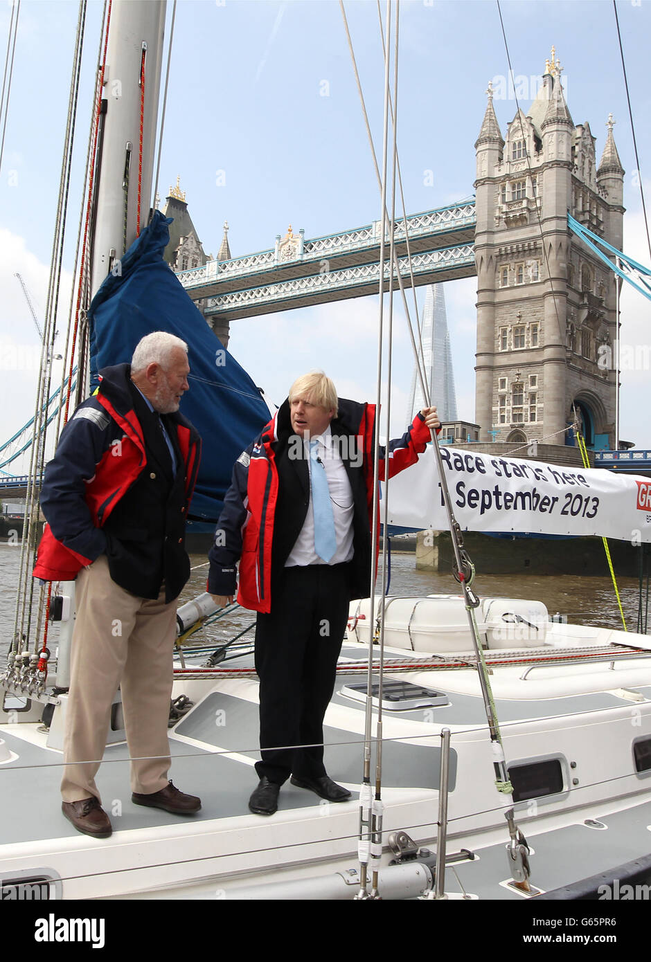 Sailing - Race Start Announcement - London Stock Photo - Alamy